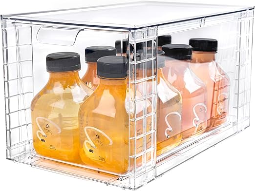 Amazon.com: Zero Zoo 1Pack Large Stackable Storage Drawers,Clear ...