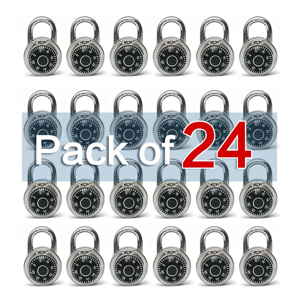 LanuBe Lock Standard Dial Combination Lock, 2 in. Wide, with Different ...