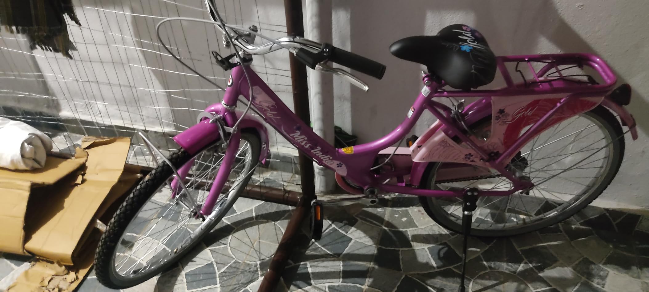 Buy Hero Miss India Gold Girls Cycle in 24" Wheel Size for Girls Age ...