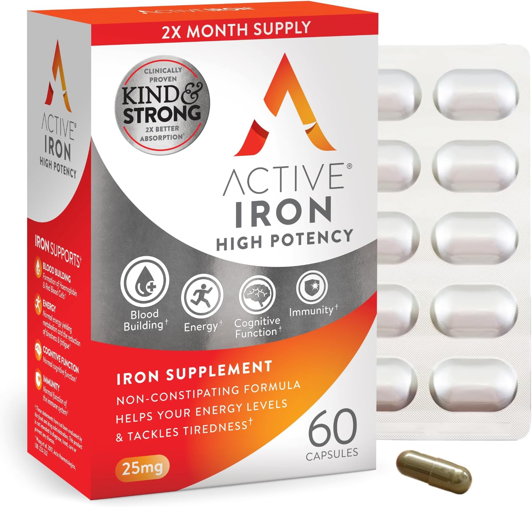 Amazon.com: Active Iron High Potency Iron Supplement, 2X Better ...