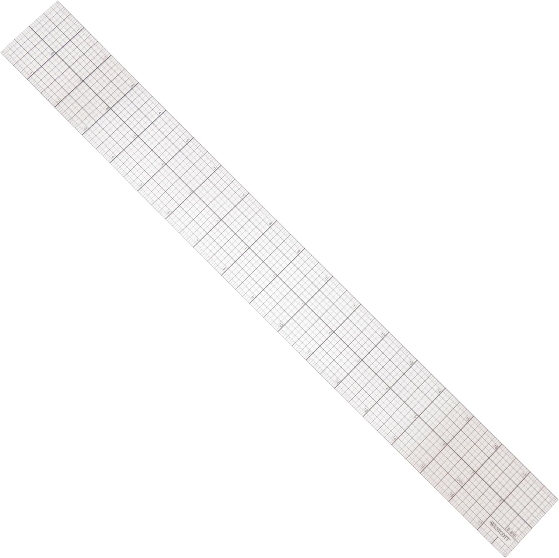 Westcott W-10 6-Inch 8ths Graph Ruler, Transparent, 1 x 6 in : Amazon ...