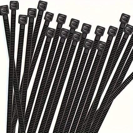 Amazon.com: 100pcs Black Nylon Cable Ties Assorted Sizes Multi-Purpose ...