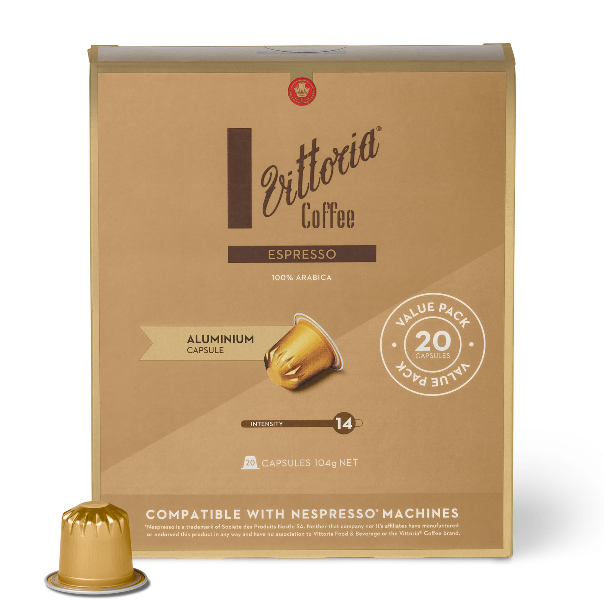 Vittoria Coffee Espresso 100% Arabica Nespresso Compatible Aluminium ...