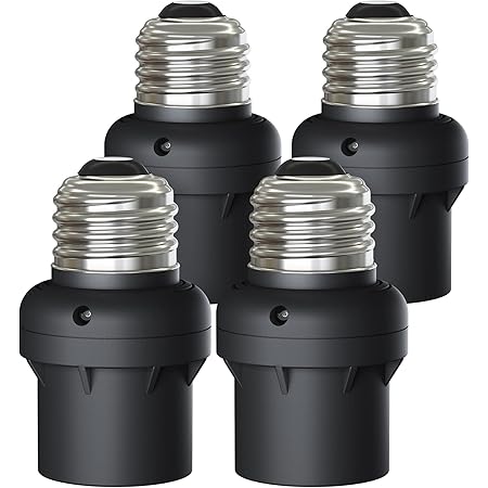 DEWENWILS Dusk to Dawn Light Bulb Sockets, E26 Light Sensor Socket with ...