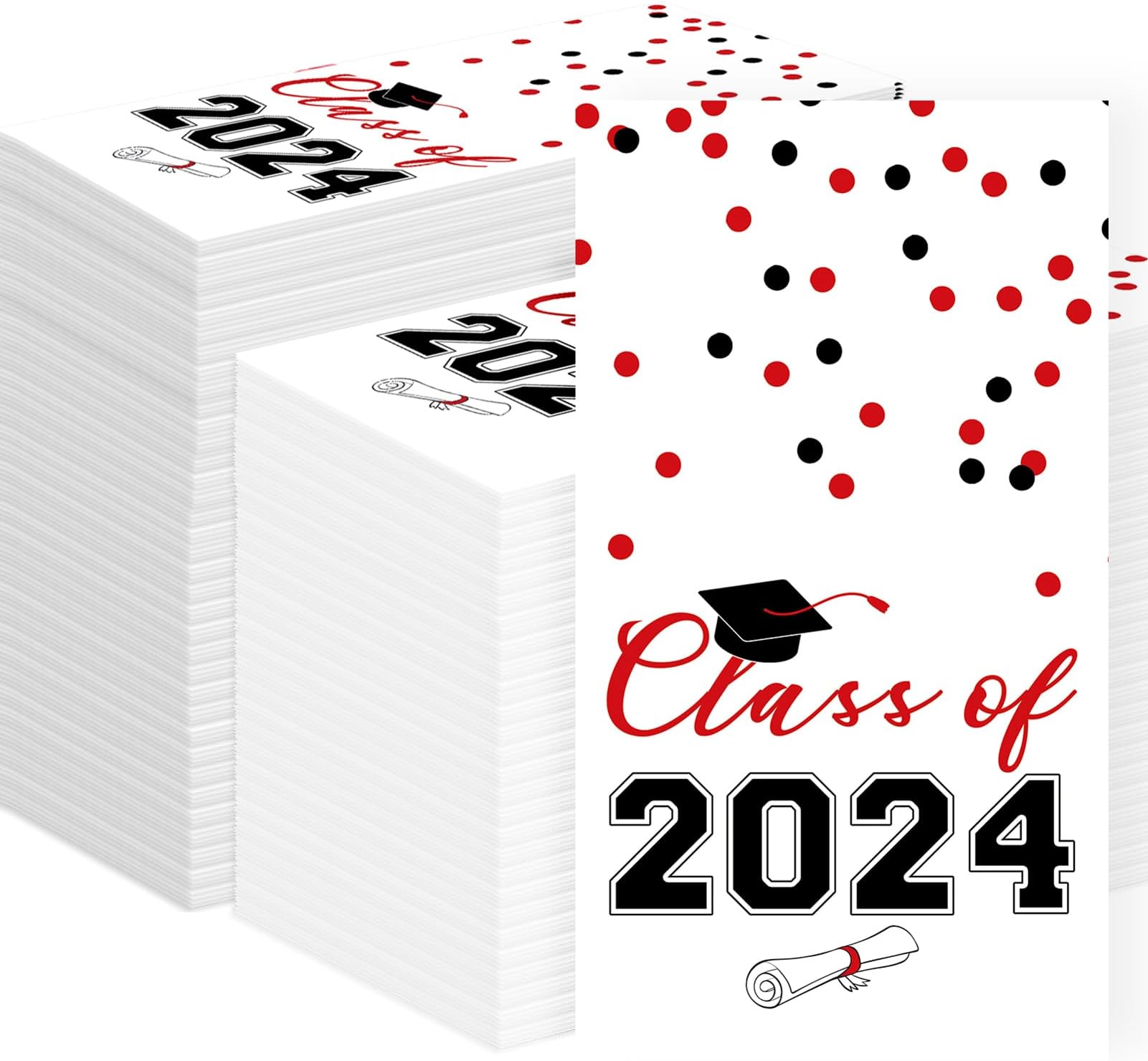 Amazon.com: 100 Sheets Graduation Party Napkins Disposable ...