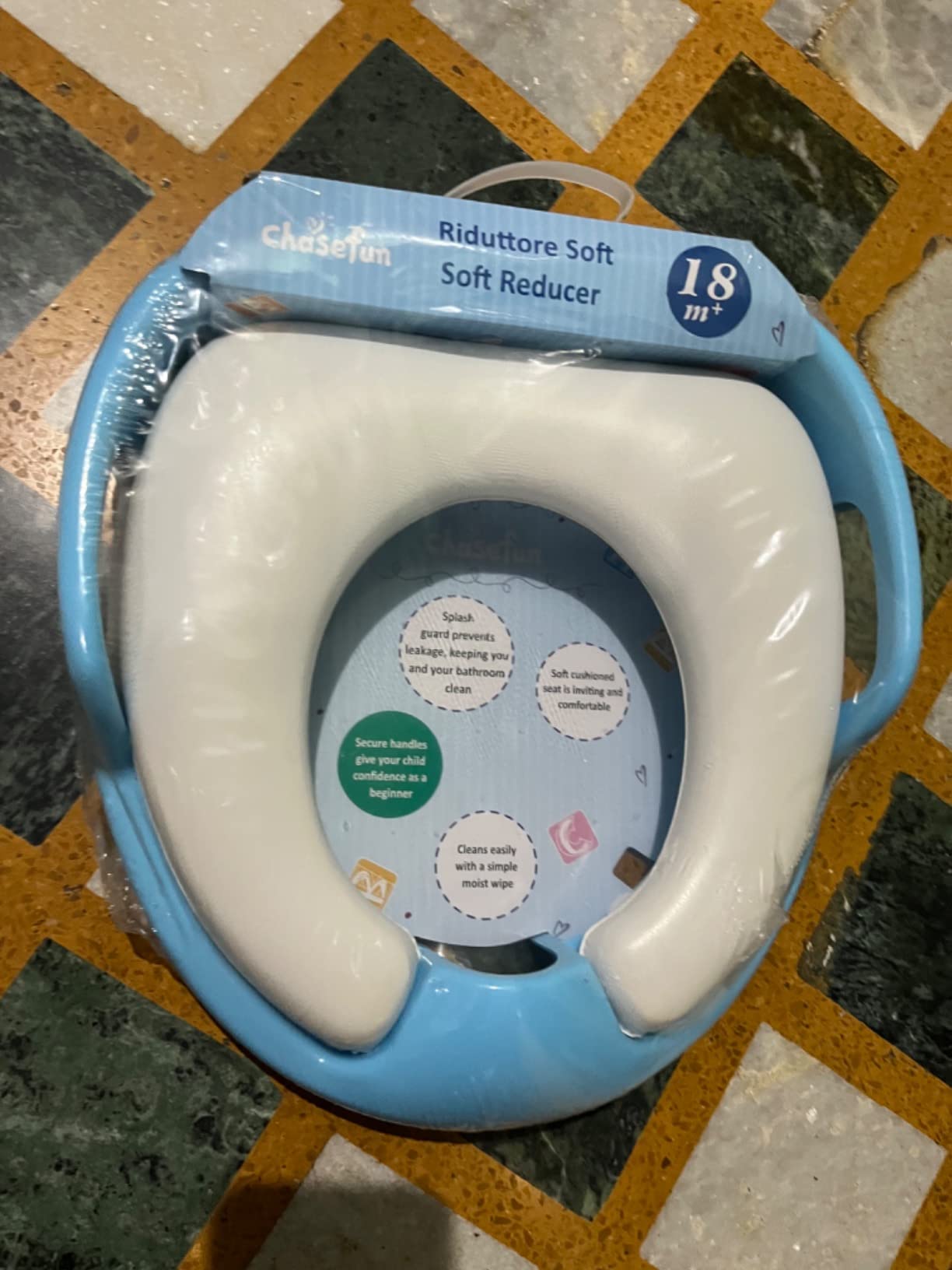 WOTOFY PP Baby Potty Training Seat Ring With Handle - Cushioned Potty ...