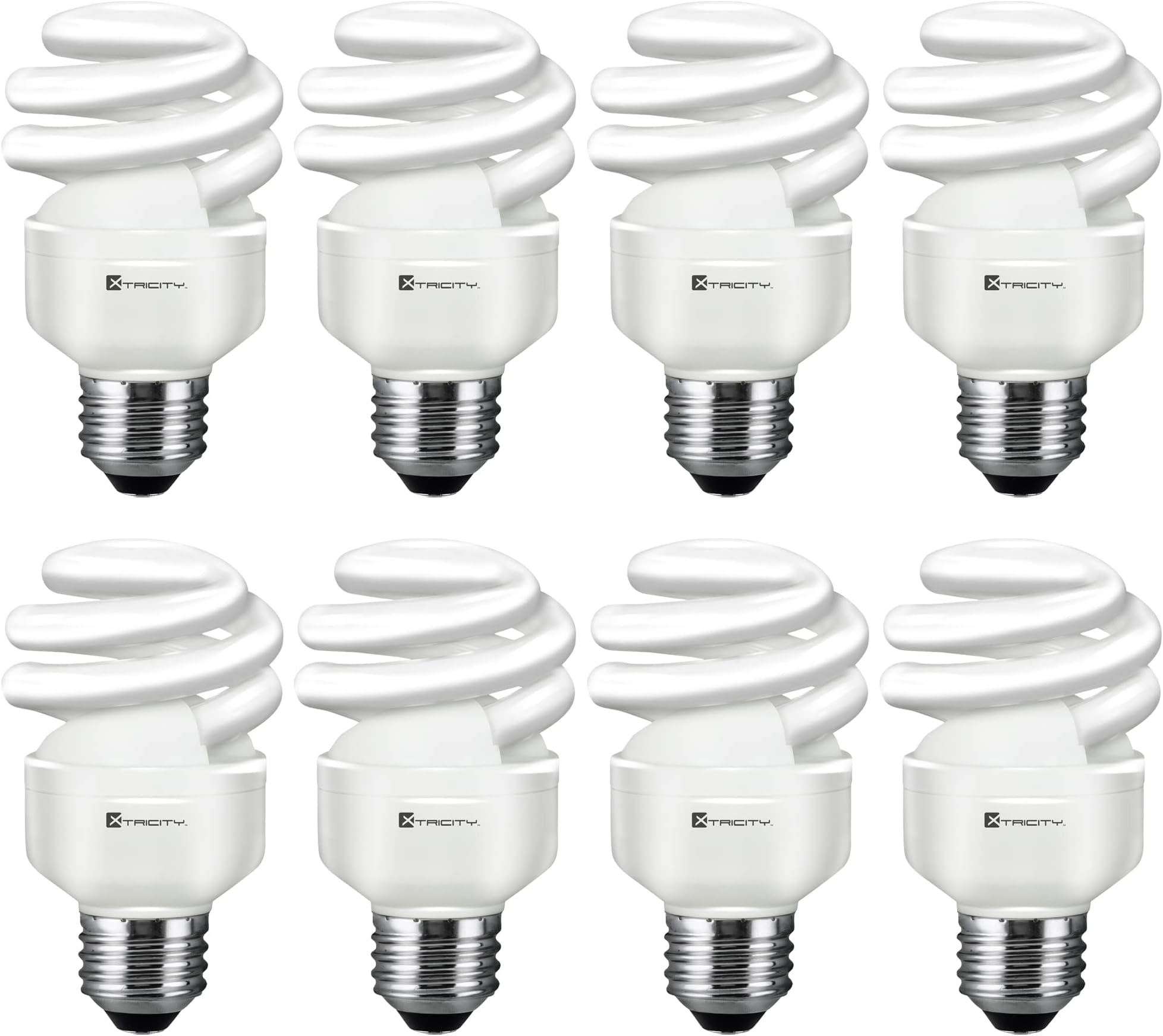 Xtricity Compact Fluorescent Light Bulb T2 Spiral CFL, 2700k Soft White ...