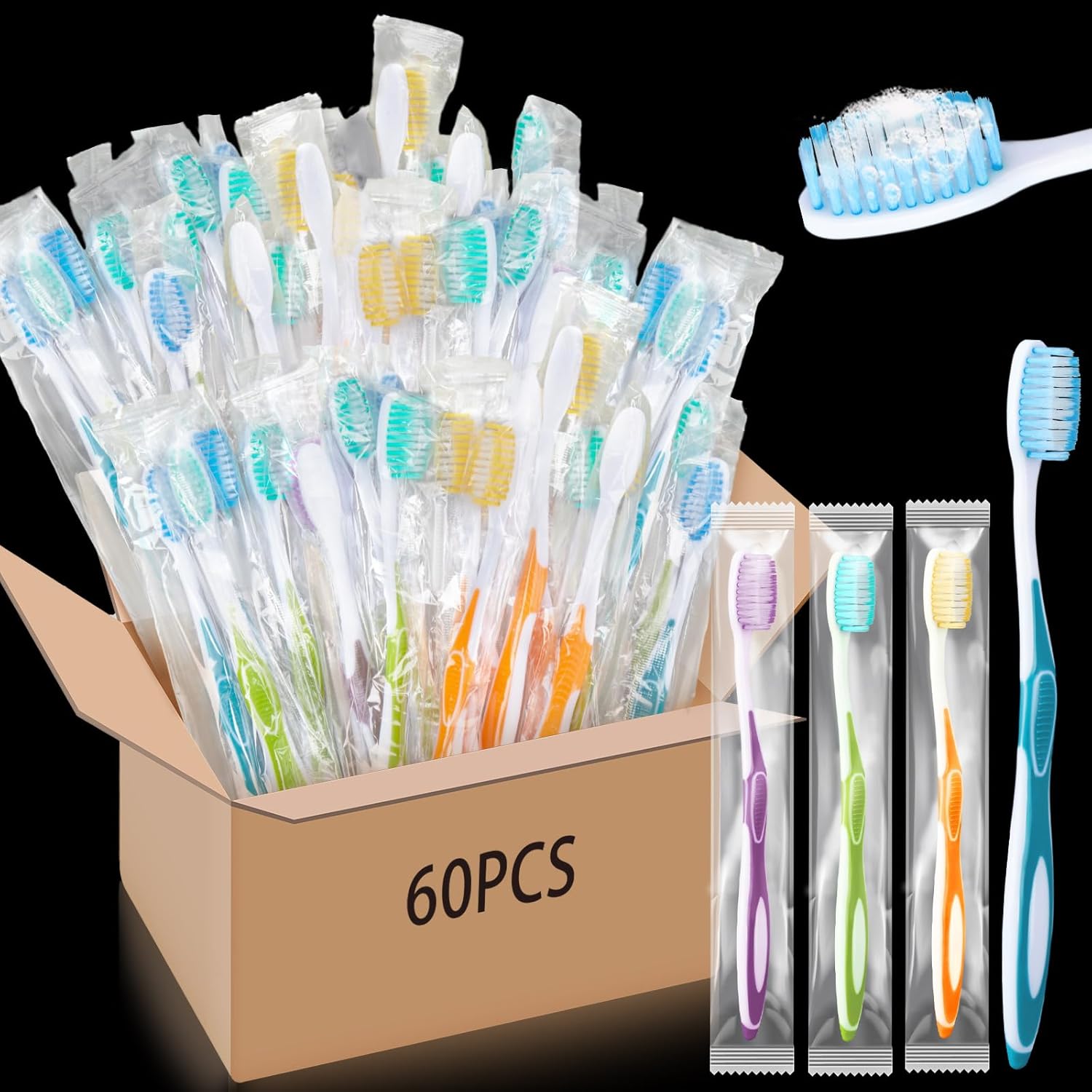 Amazon.com : Maxcheck 60 Packs Colorful Prepasted Disposable ...