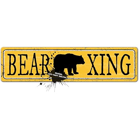 Amazon.com: Vintage Coyote Xing Crossing Sign, Animal Coyote Crossing ...