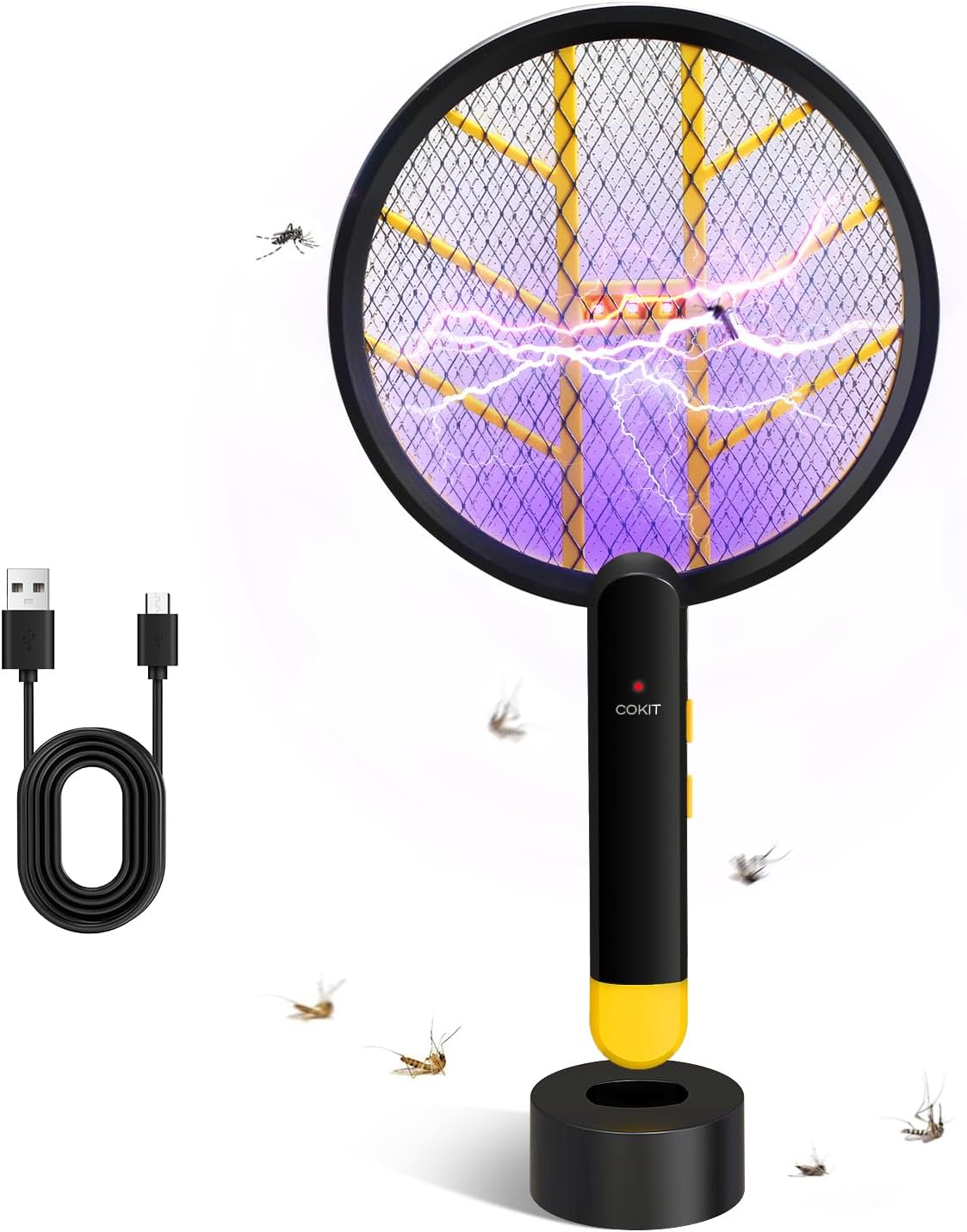 Amazon.com : COKIT Electric Fly Swatter Racket, Mosquito Bug Zapper ...