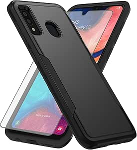 Amazon.com: Asuwish Phone Case for Samsung Galaxy A20 A30 with Tempered Glass Screen Protector ...