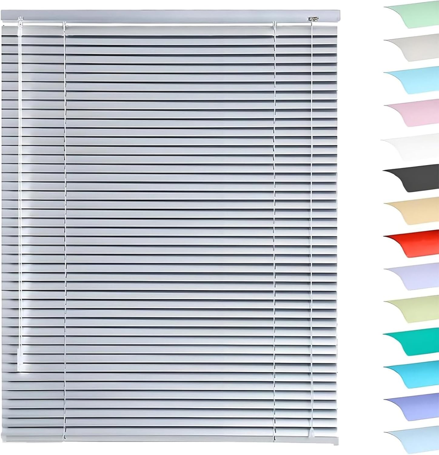 Amazon.com: 1" Mini Blinds for Indoor Windows, Aluminum Blackout ...