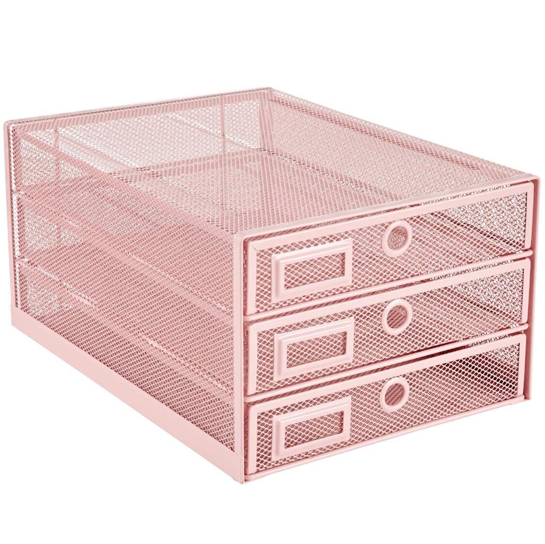 Snapklik.com : Annova Desk Organizer Wire Mesh 3 Tier Sliding Drawers ...