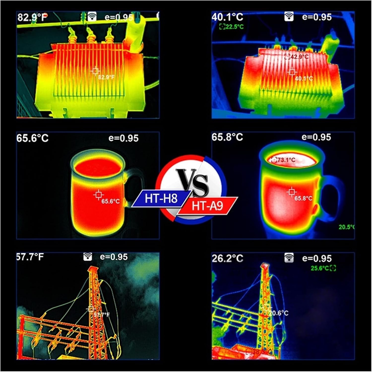 Amazon.com: Digital Tester Thermal Imager HT-H8 Thermal Imager High ...