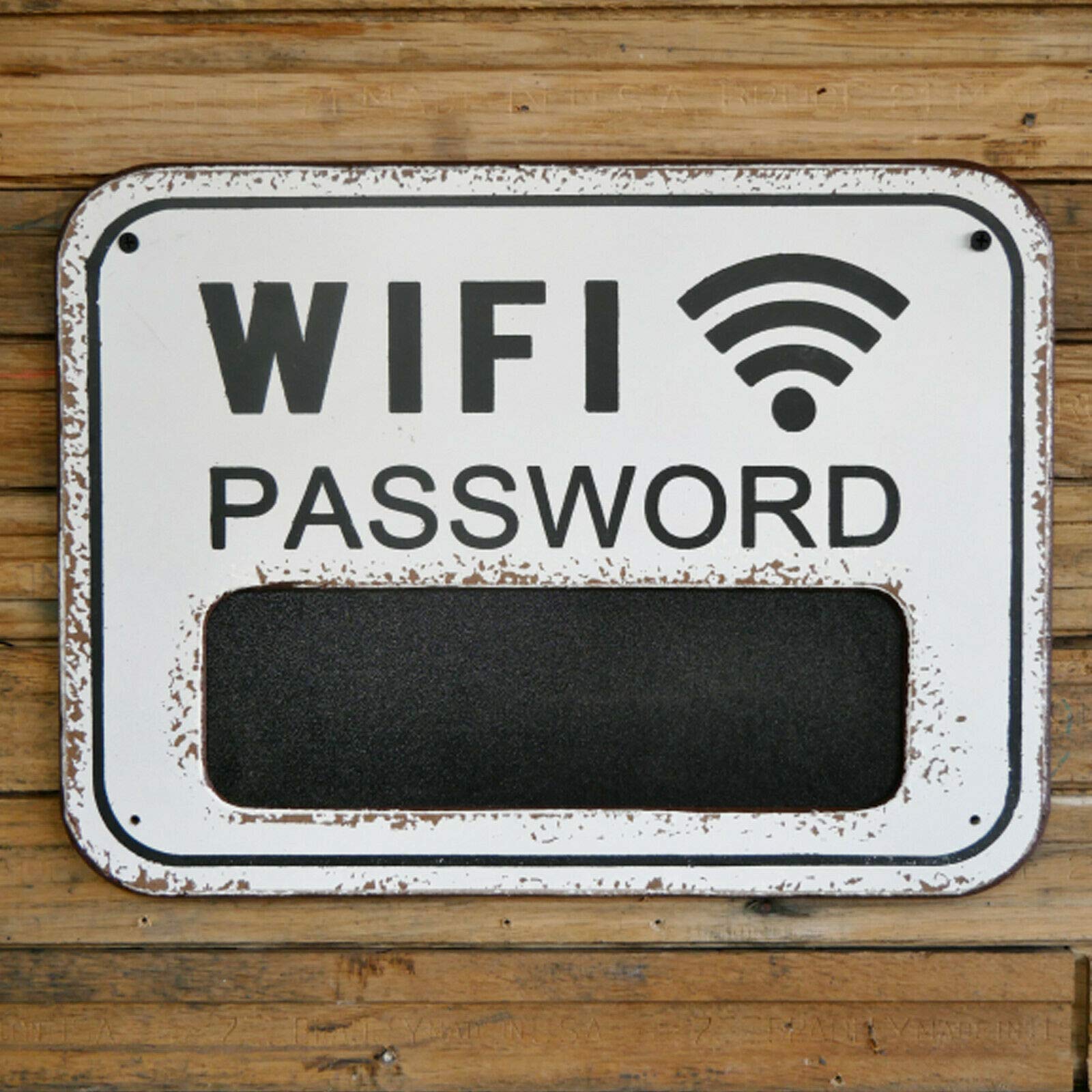 Darthome Ltd Vintage Retro Metal WiFi Password Chalk Black Board Bar ...