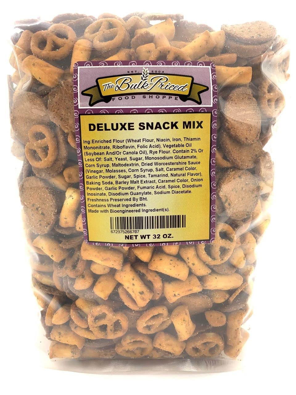 Amazon.com: Deluxe Snack Mix, Bulk Size (2 lb. Resealable Zip Lock ...