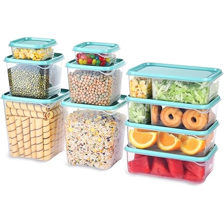 Amazon.com: Numyton Airtight Food Storage Containers - 6Pcs - Pantry ...