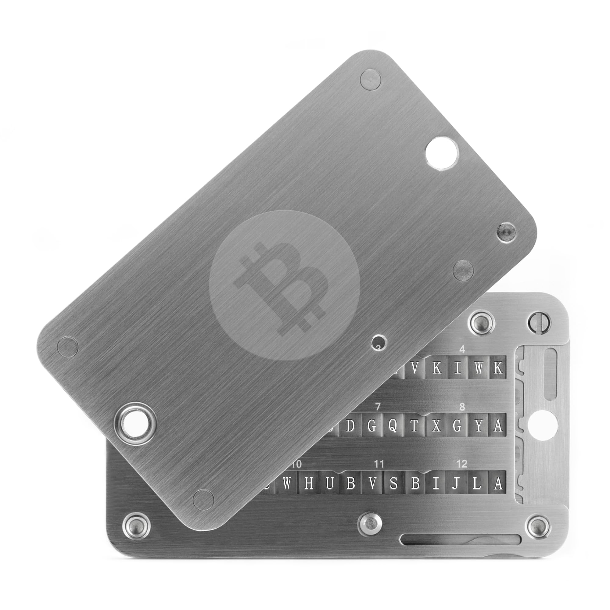 Amazon.com: SAMYERLEN Crypto Seed Phrase Storage, 304 Stainless Steel ...