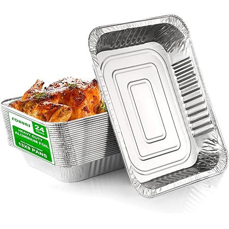 Amazon.com: Juvale 15 Pack Aluminum Foil Pans 21 x 13, Full Size Trays ...