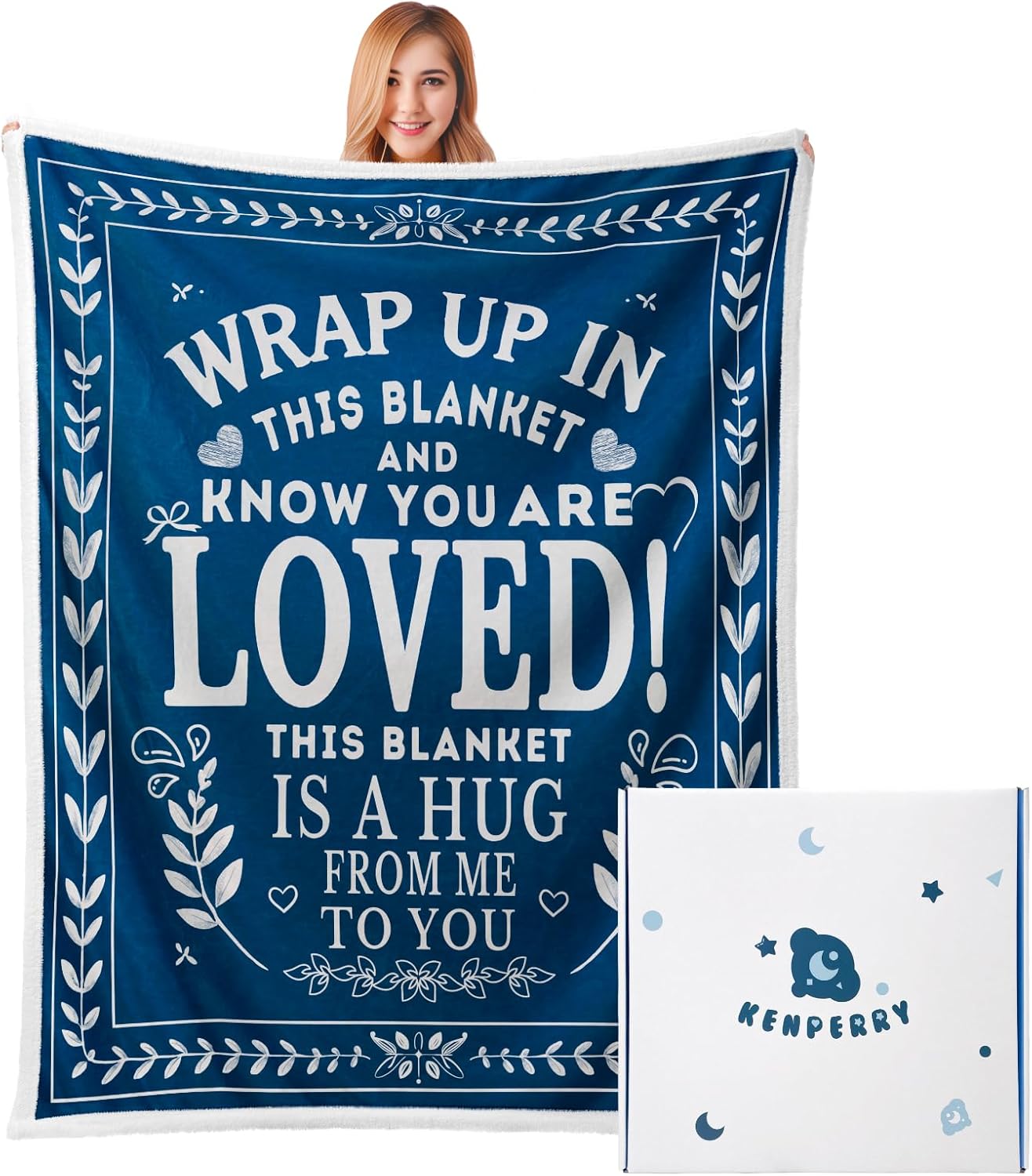 Amazon.com: KENPERRY Get Well Blanket for Women - Plush Fleece Throw ...