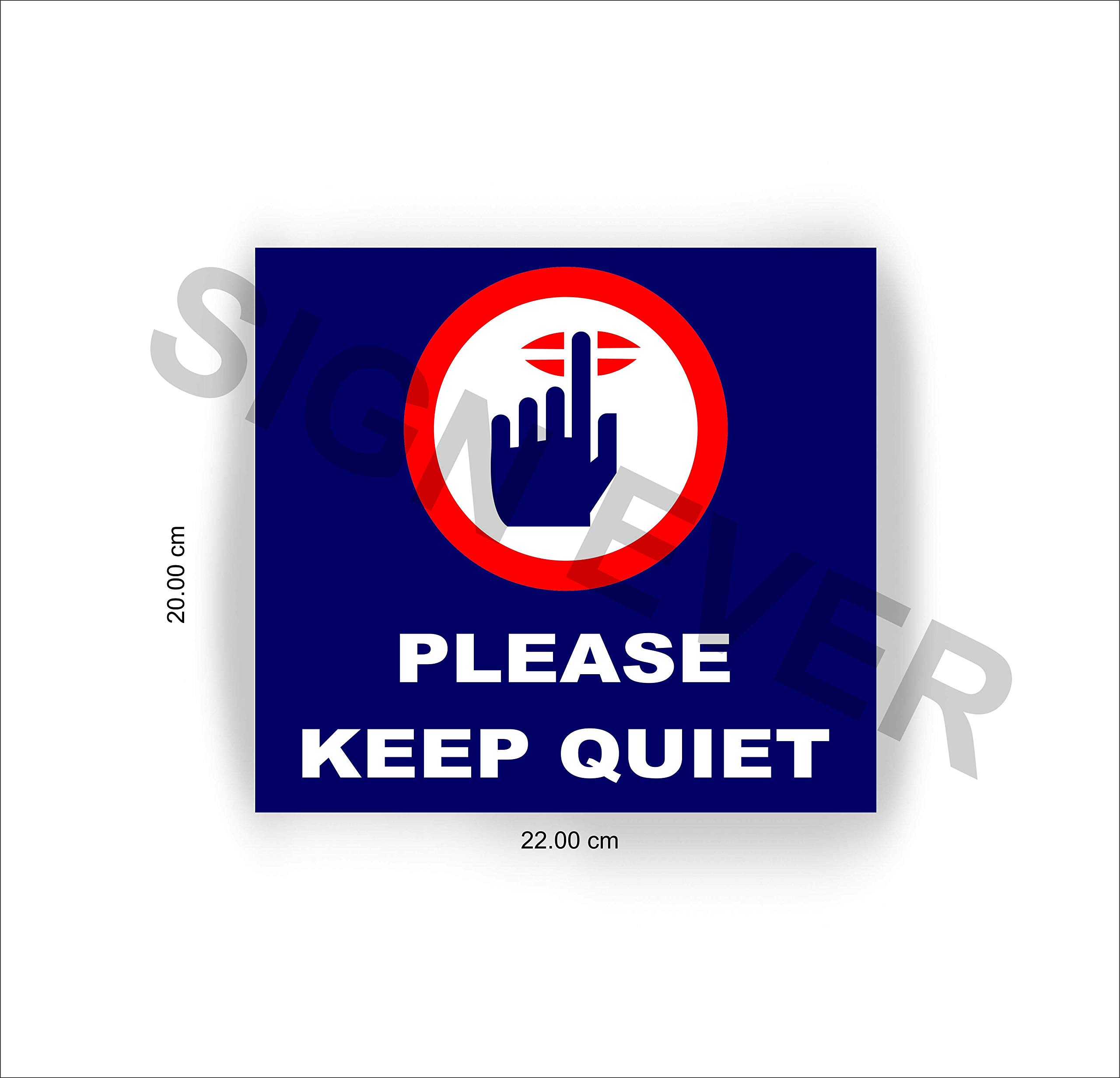 Buy SIGN EVER Please Keep Quiet Sign Board Office Bank Hospital School ...