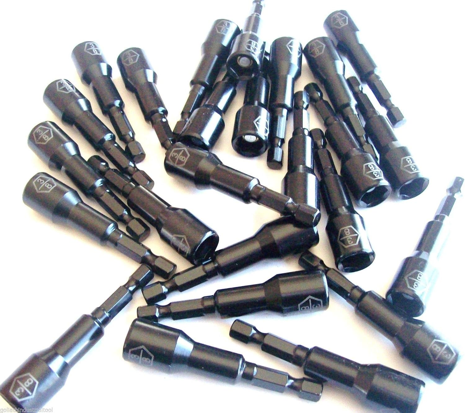 Amazon.com: LOT OF ~ 25 ~ LASER ETCHED ~ 3/8" ~ IMPACT MAGNETIC NUT ...