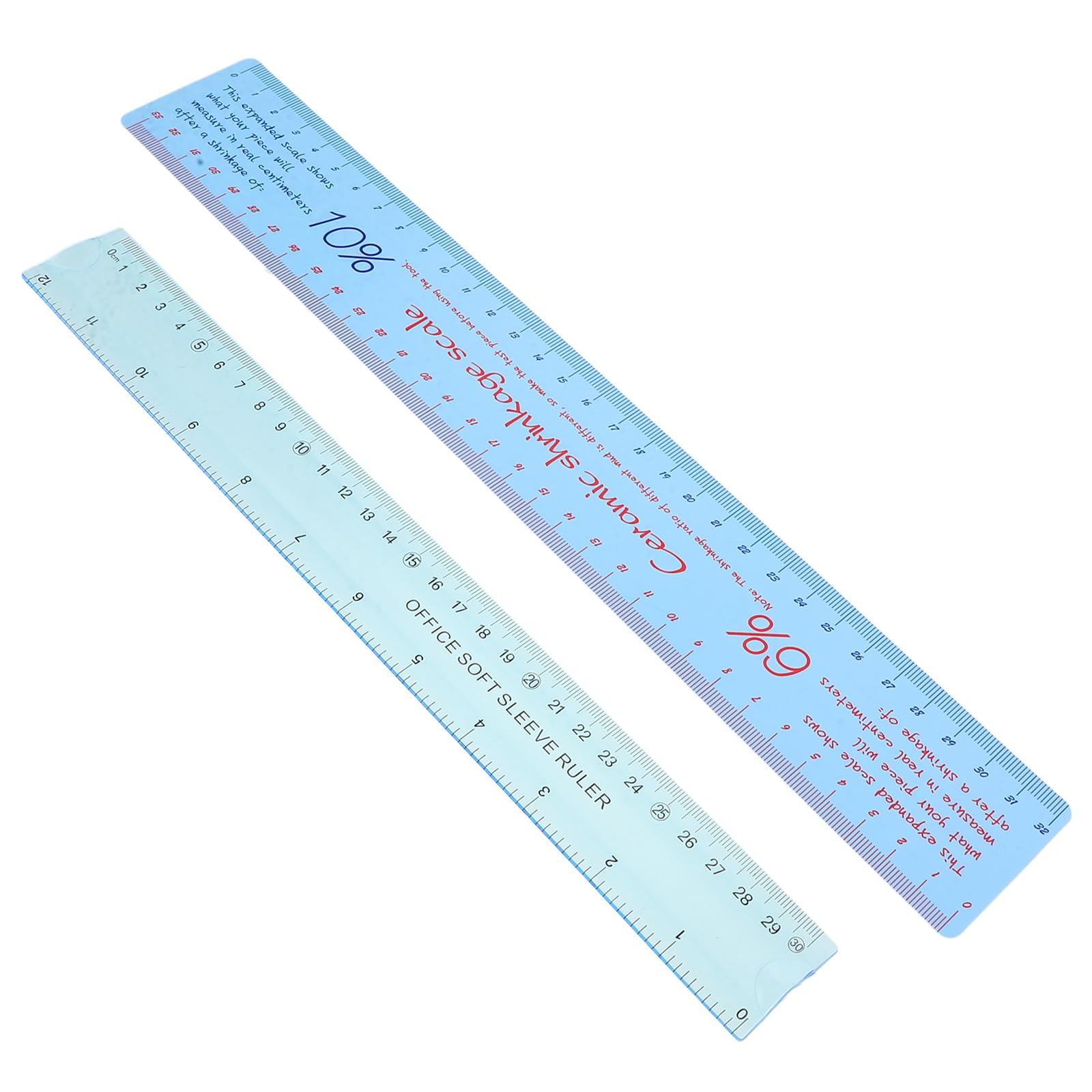 Buy VILLCASE 2pcs Ceramic Shrinkage Scale Ruler, Clay Sculpture Ceramic ...