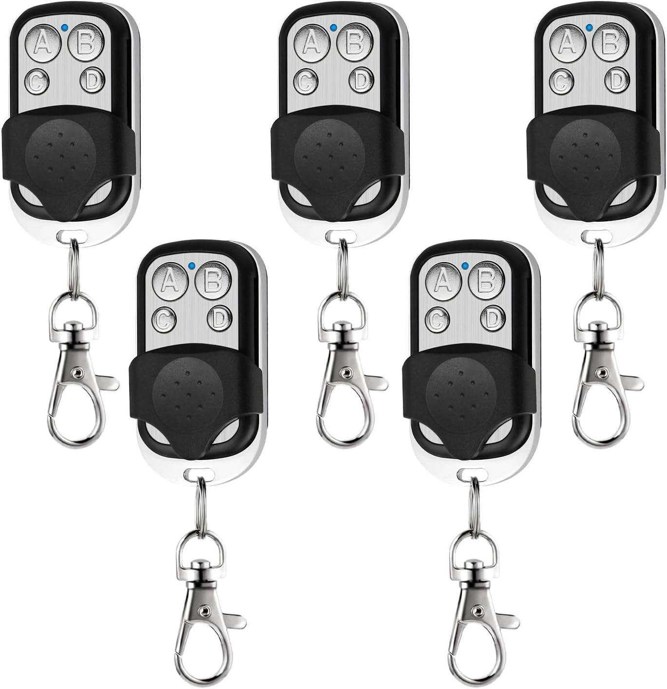 5 Pcs Garage Door Remote, 433Mhz Universal Wireless Garage Remote ...