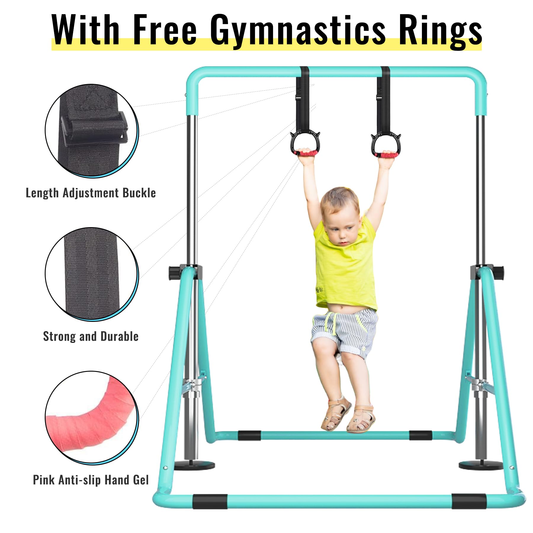 Snapklik.com : WATBKHE Kids Gymnastics Bar Gymnastic Equipment For Home ...
