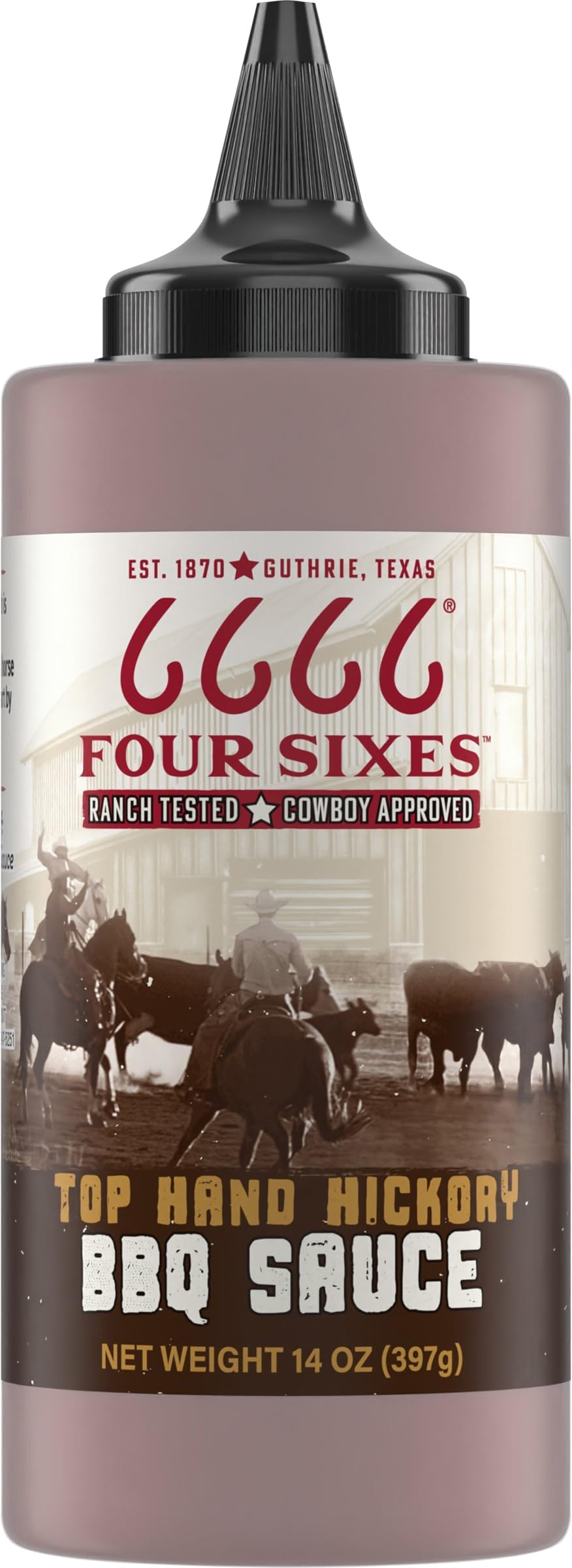 Amazon.com : 6666 Four Sixes Wagon Boss Original BBQ Sauce, 14 Ounce ...