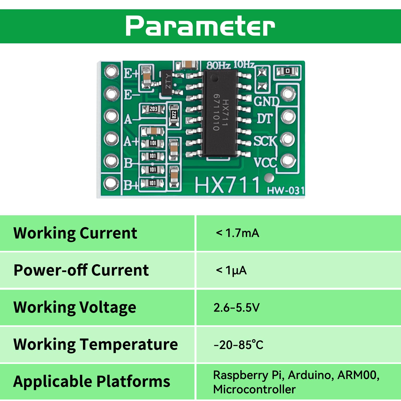 Snapklik.com : YEFLUT 8pcs HX711 Load Cell Amplifier 24-bit ADC Dual ...