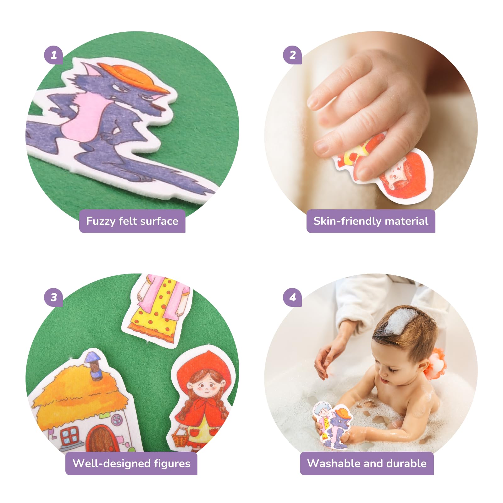 Snapklik.com : 4 Pack Felt Board Story Set, The Mitten, The Little Red ...