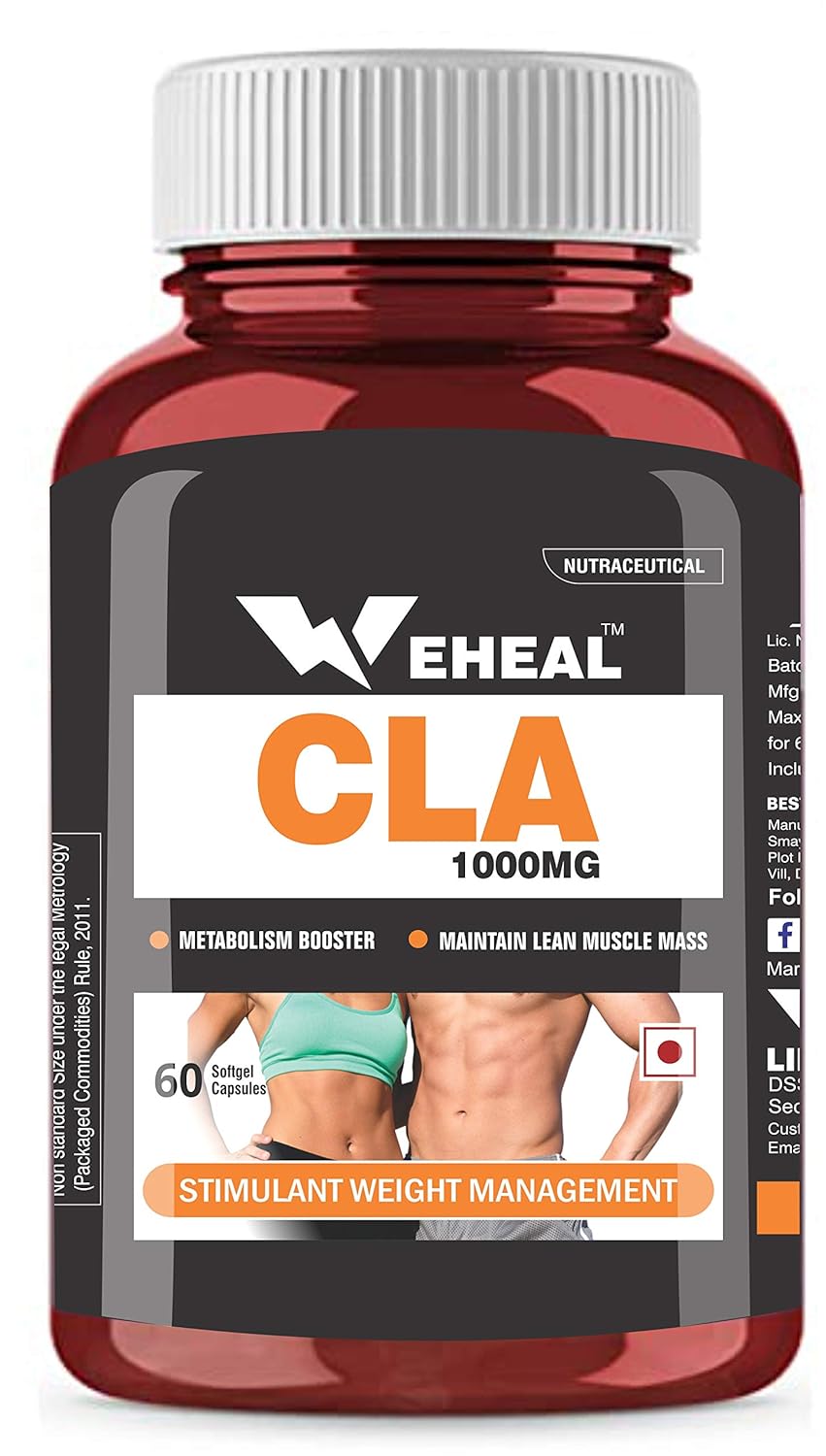 Buy Weheal CLA 1000Mg (60 Capsules)-Pack of 1 Online at Low Prices in India - Amazon.in