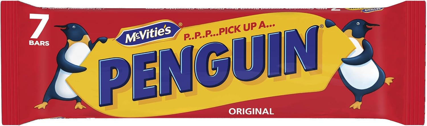 McVitie's Milk Chocolate Penguin Biscuits, 7 Biscuits (Pack of 1 ...