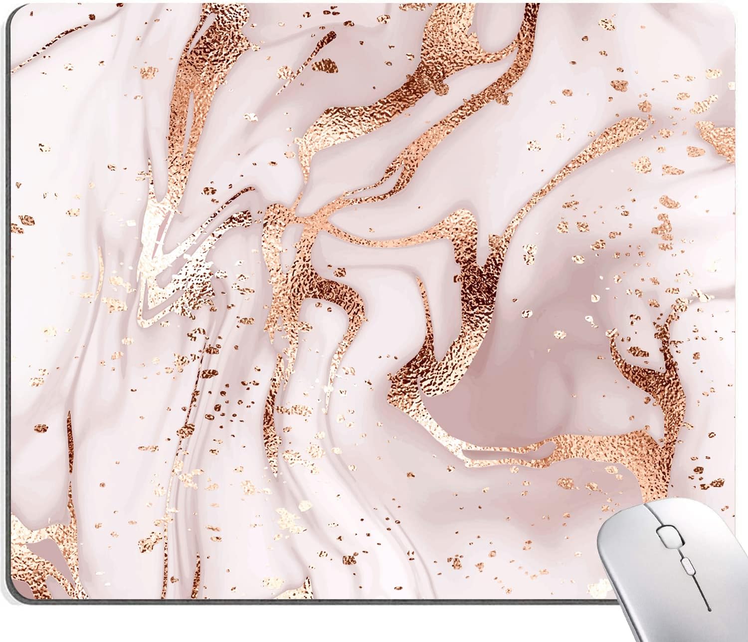 Amazon.com: Armanza Mouse Pad Marble, Pink Rose Gold Marble Mouse Pad ...