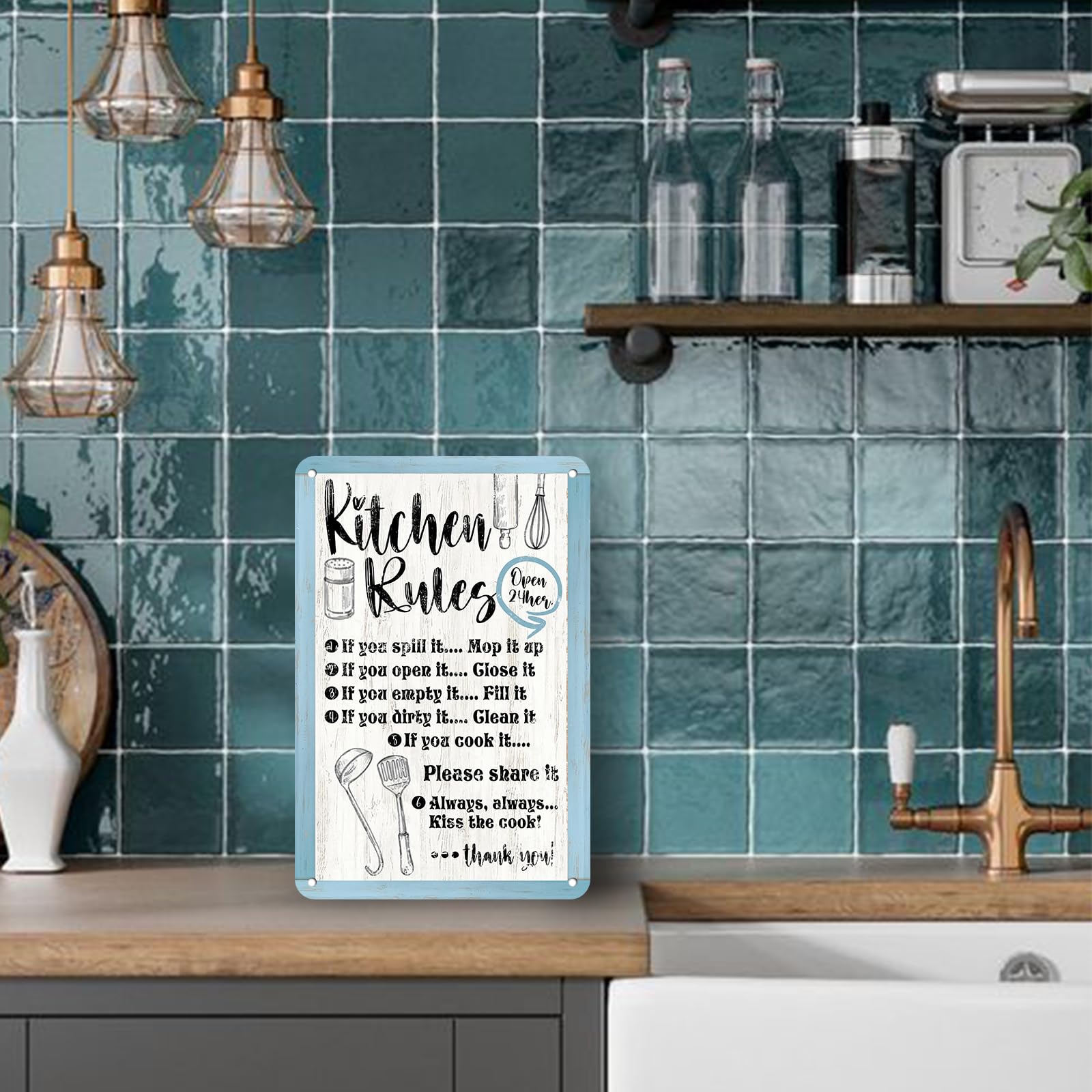 Open Retro Kitchen Signs