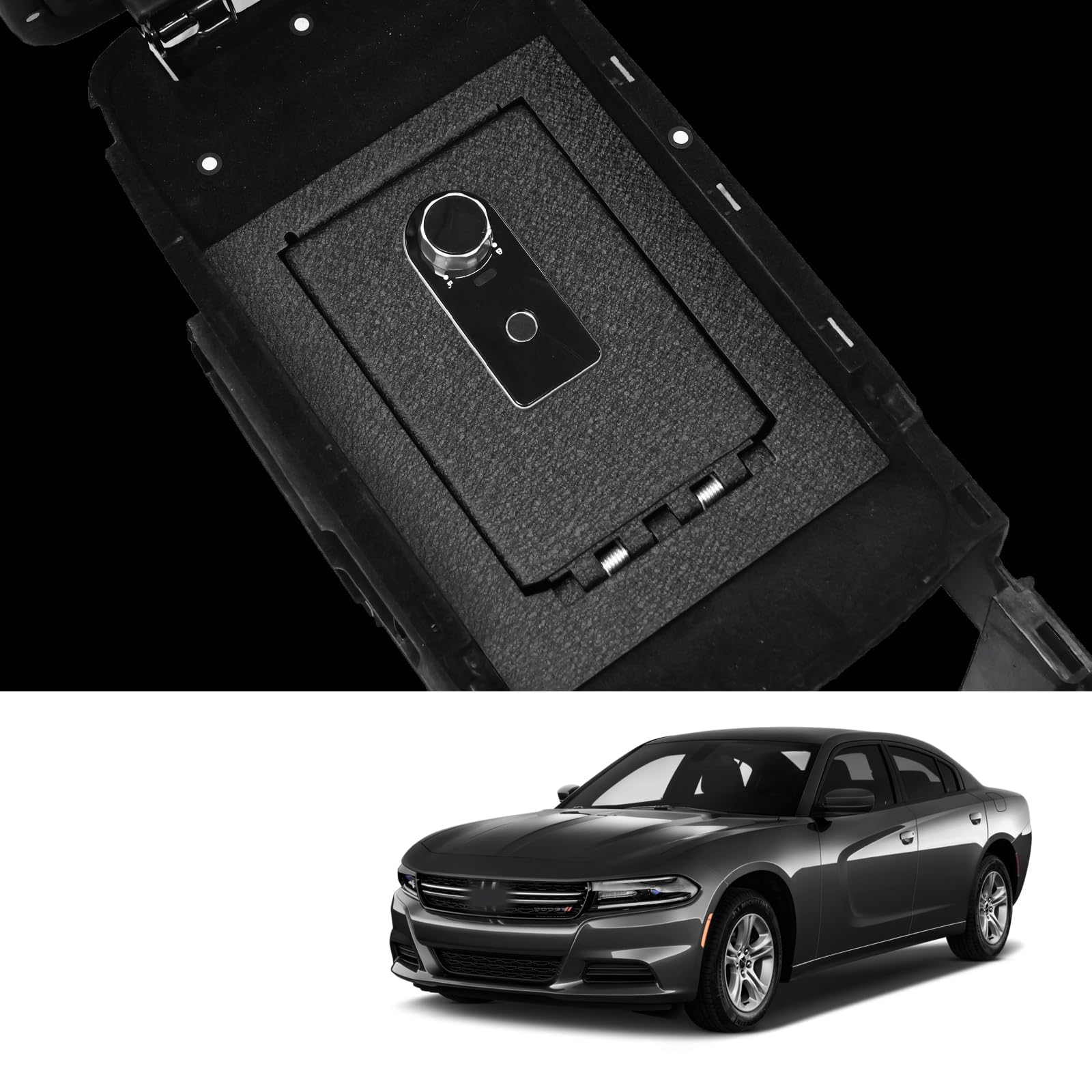 Amazon.com: Center Console Gun Safe Vault - WASAI Vehicle Safe Vault ...