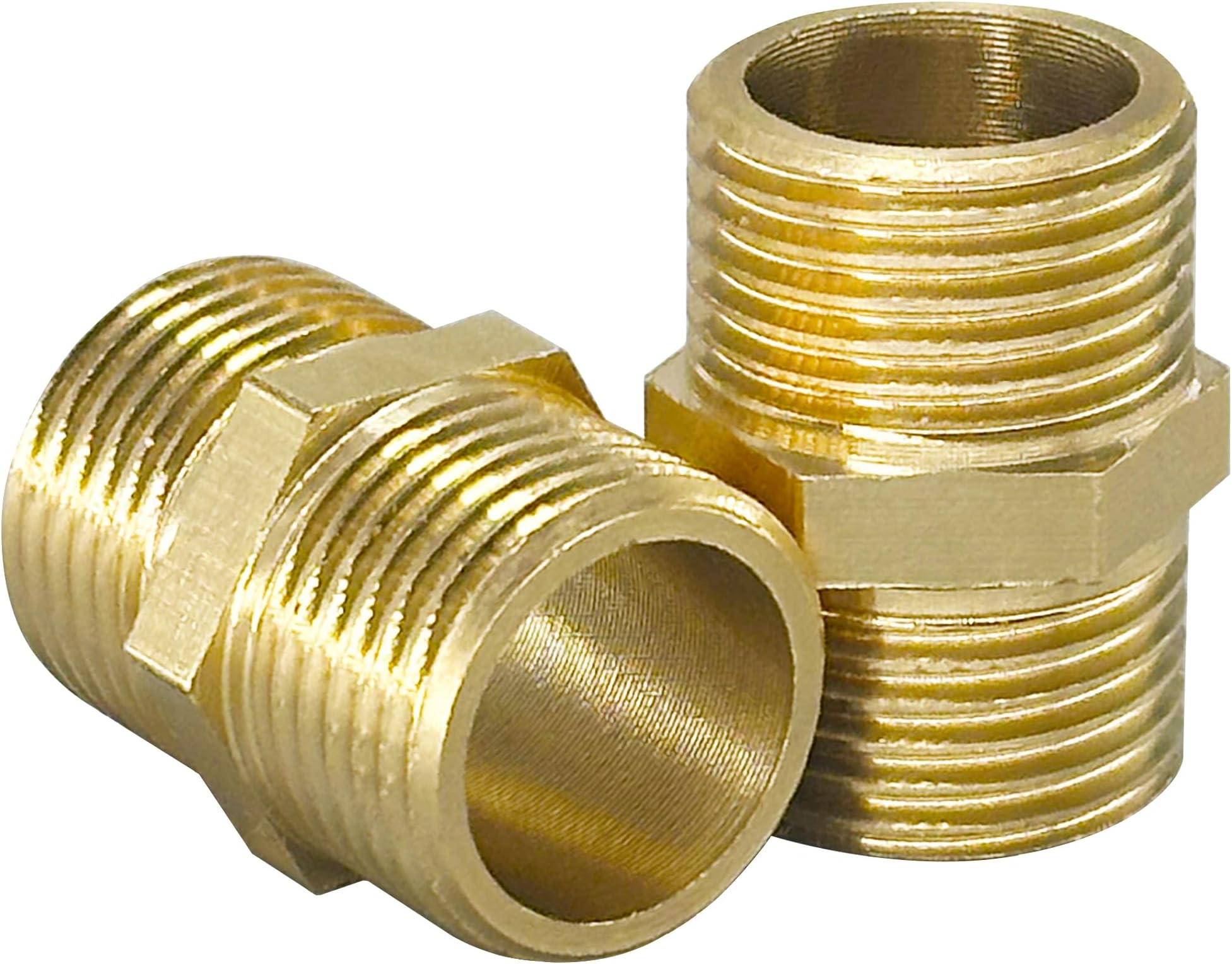 1/2" INCH Thread Pipe Connection Male x Male Screwed Nipple : Amazon.co ...