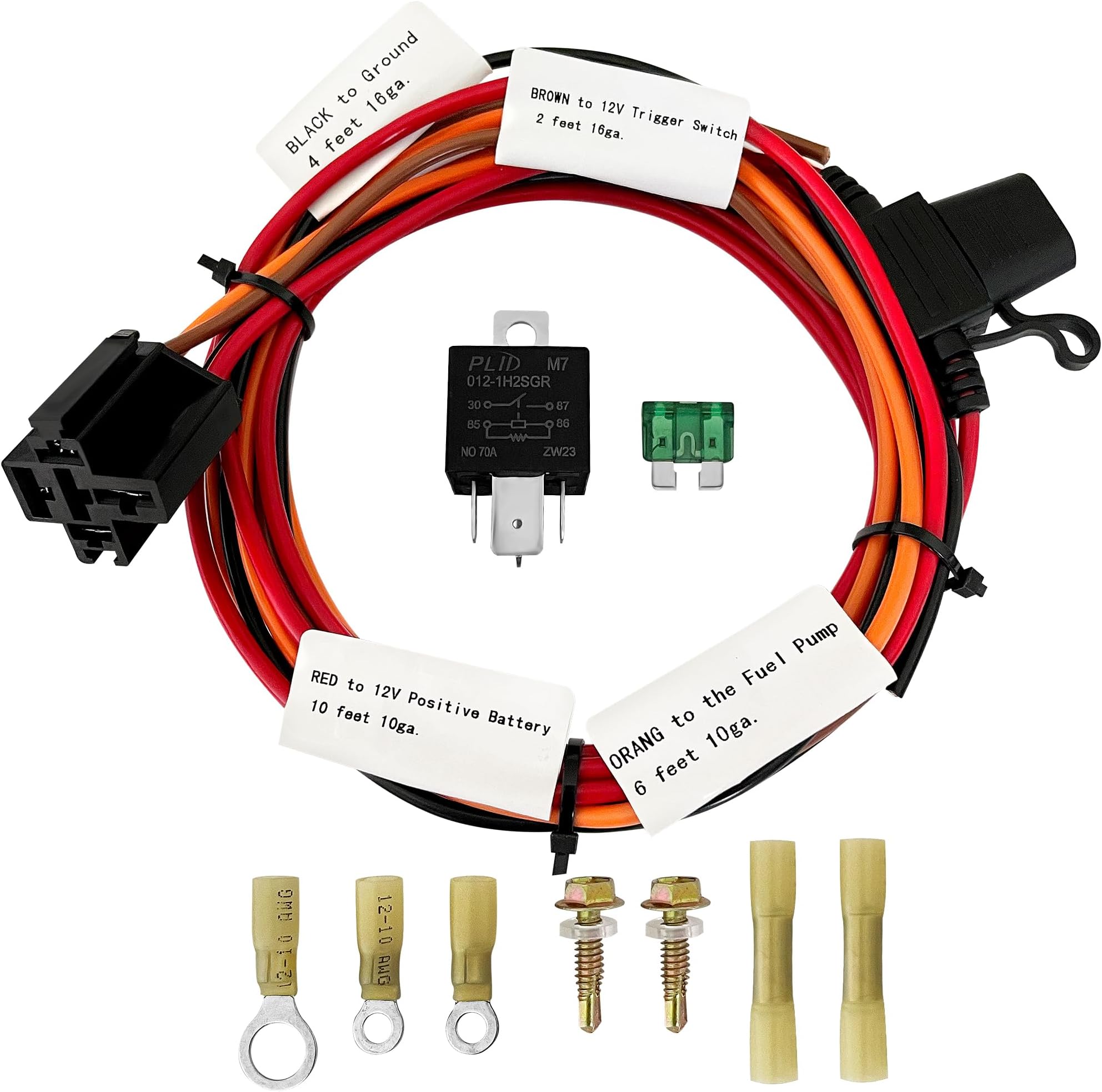 Amazon.com: HiSport Electric Fuel Pump Relay Kit, 30 AMP Heavy Duty ...