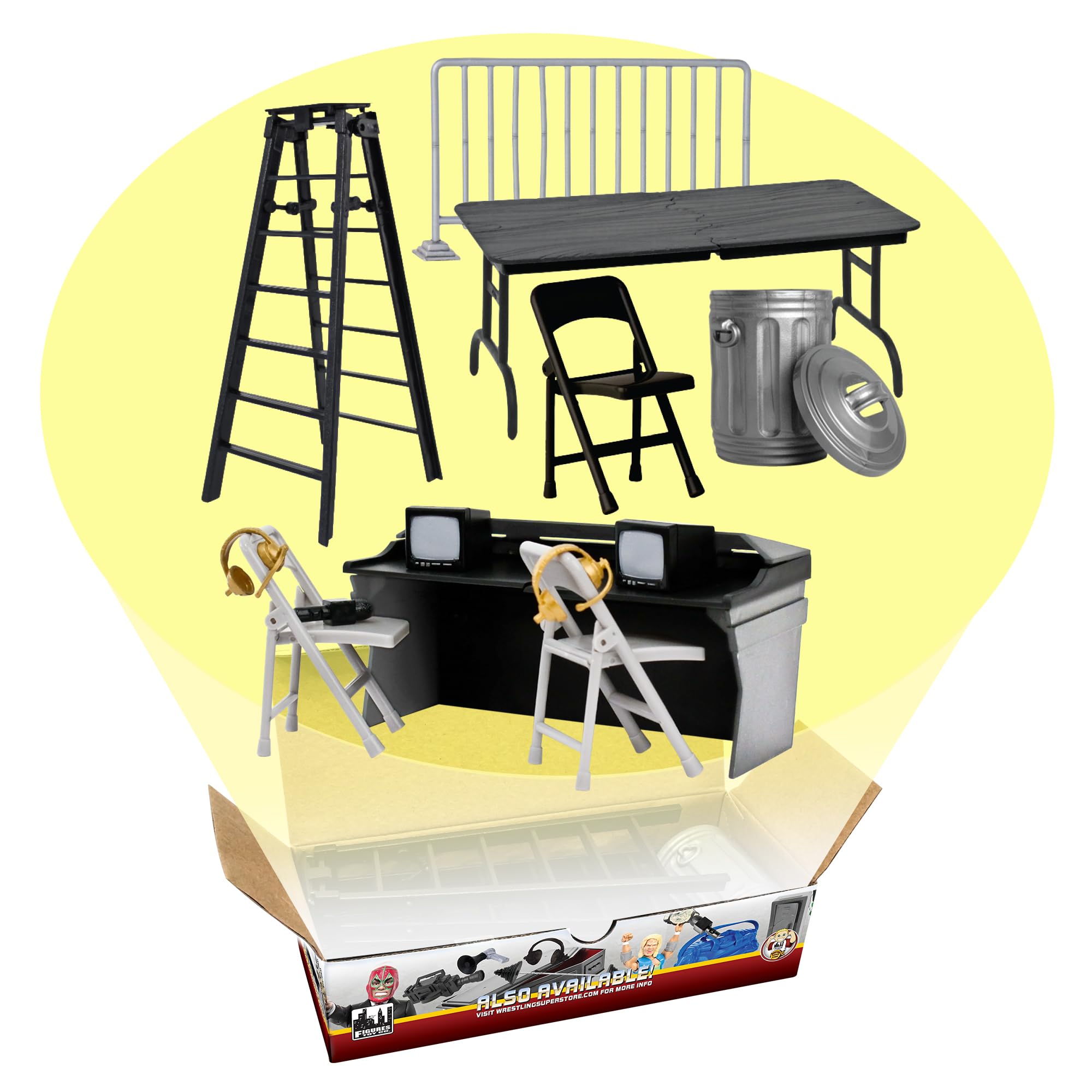 Amazon.com: Most Popular Wrestling Action Figure Accessory Set : Toys ...