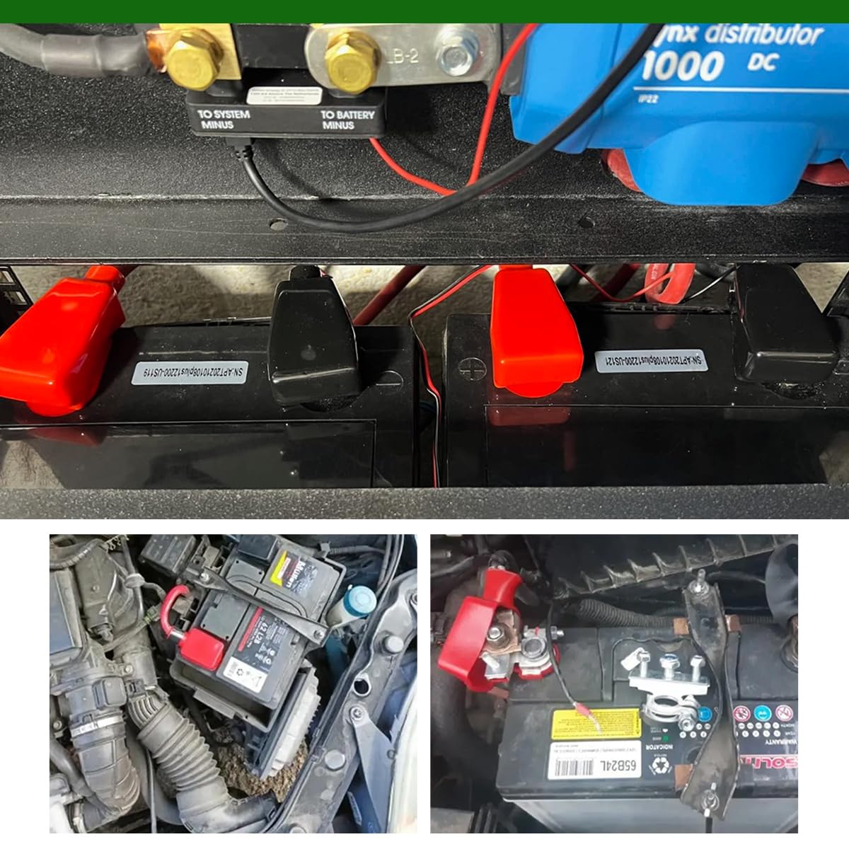 Snapklik.com : Povtii Battery Terminal Covers For Car, Automotive ...