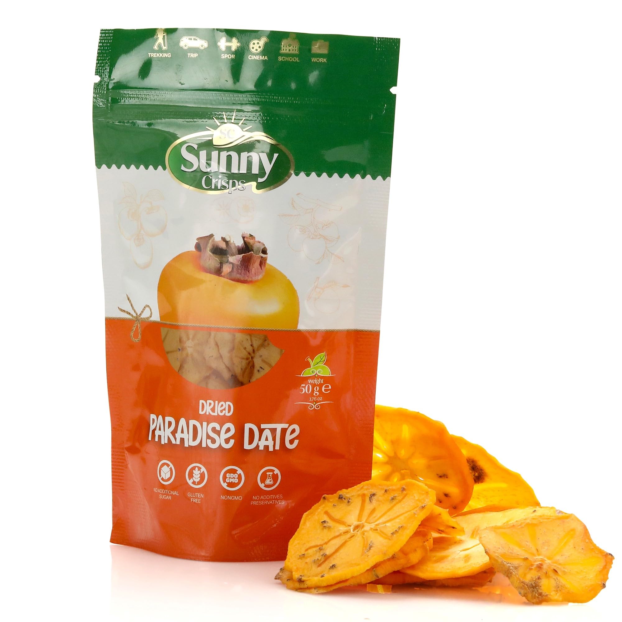 Amazon.com: SUNNY CRISPS Dried Persimmons 1.76 Oz - Dehydrated, Gluten ...