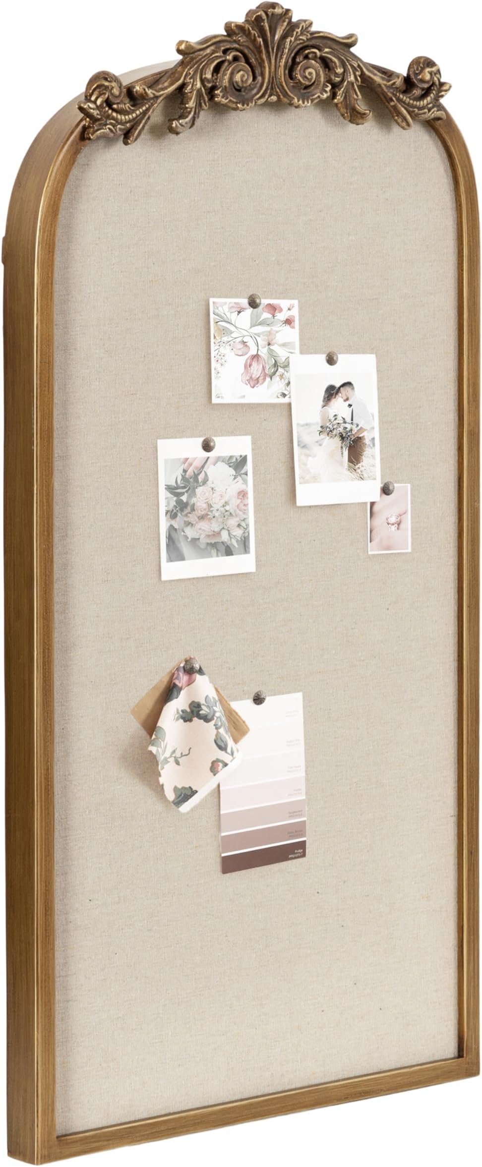 Amazon.com: Kate and Laurel Arendahl Arch Pinboard, Gold, 13 x 25 ...