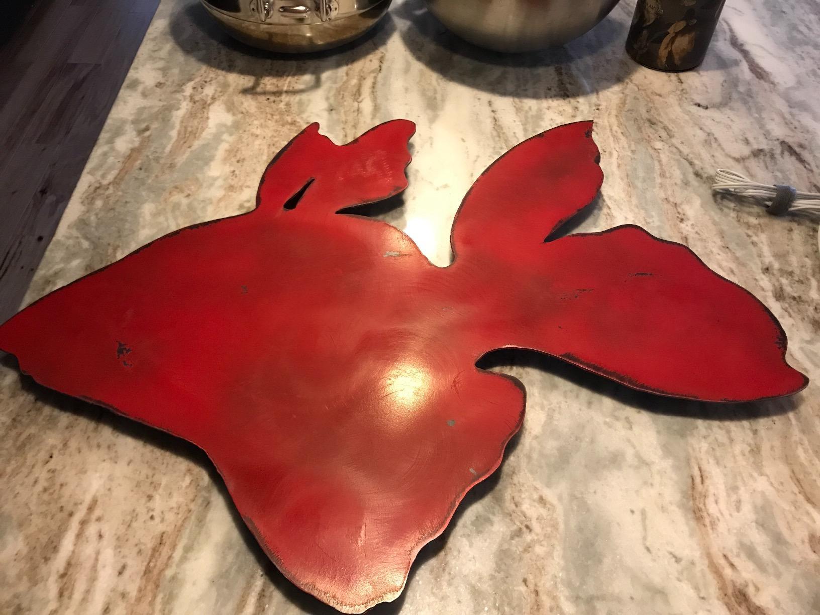 Amazon.com: Metal Goldfish decor - Wall hanging goldfish - Goldfish ...