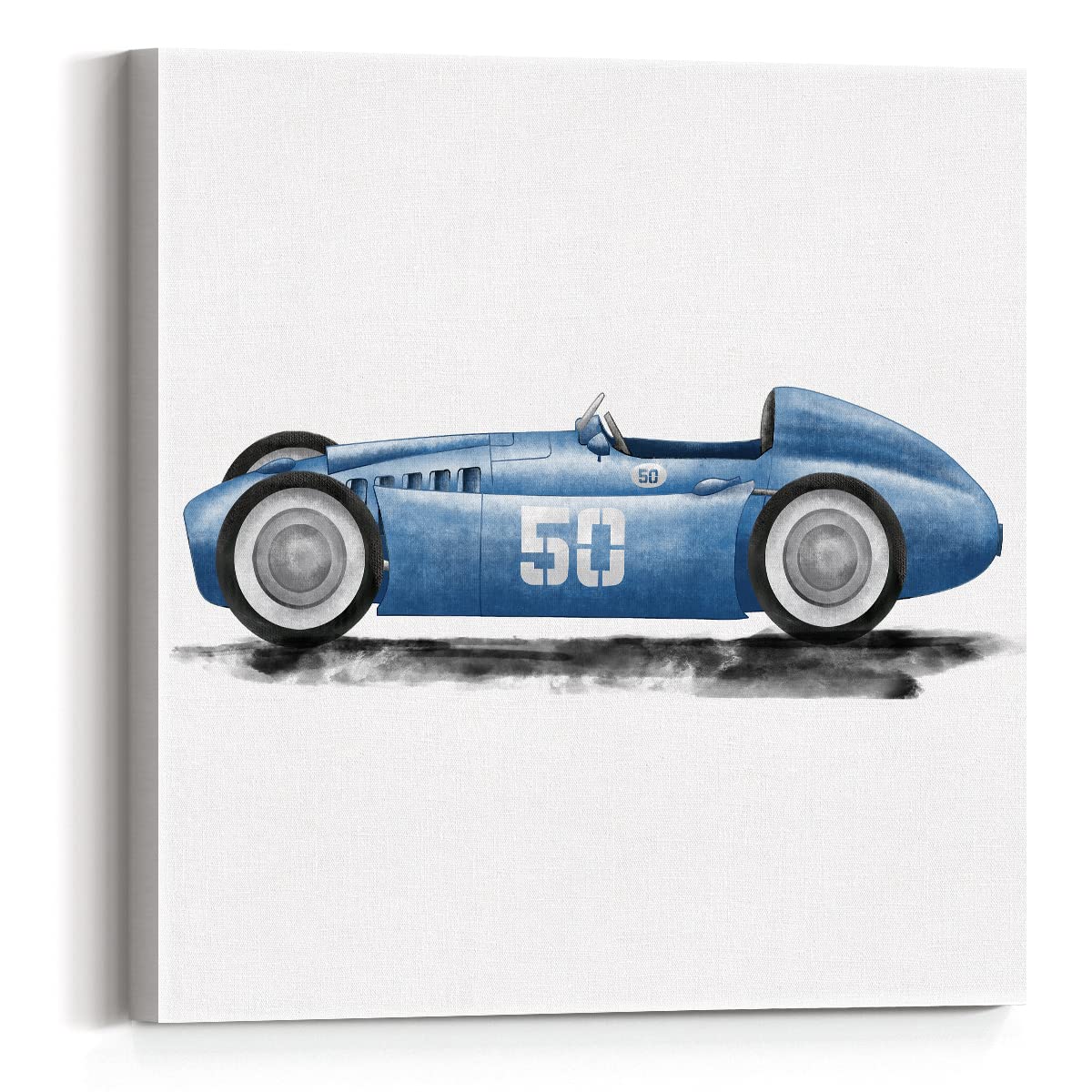 Vintage Race Car Illustration