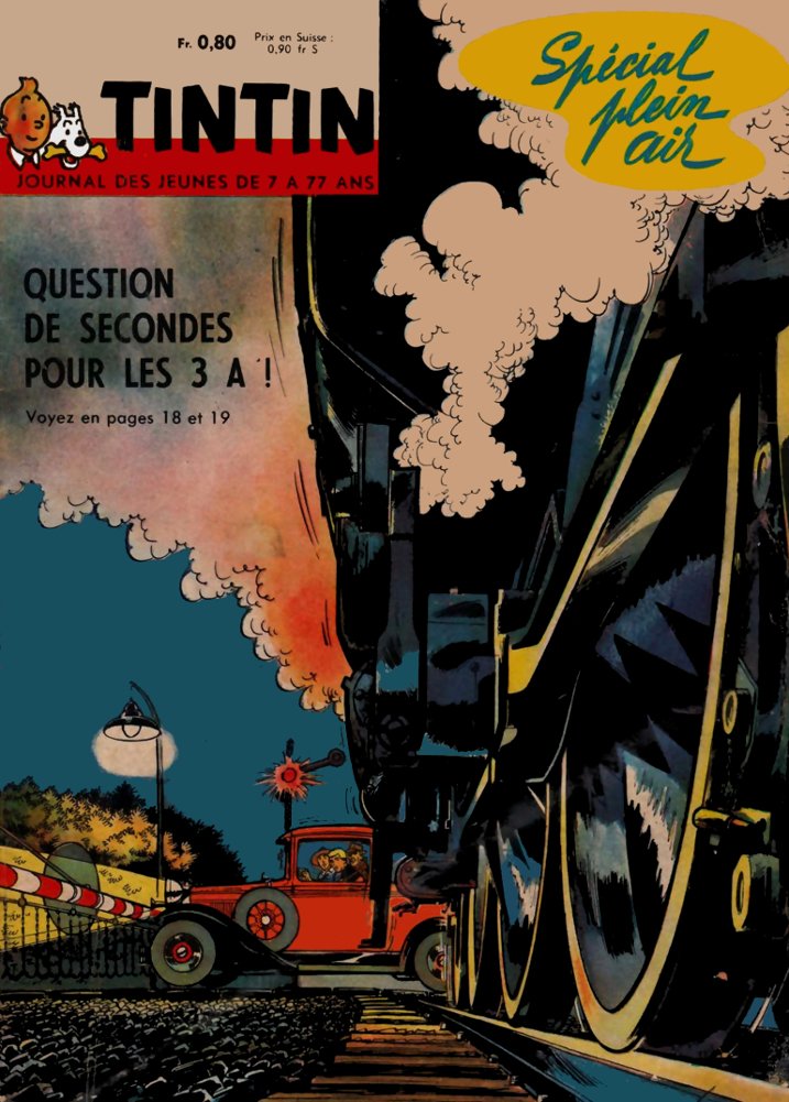 Buy Vintage Toys, Nursery and Fairytale 'Tintin Railway Magazine Cover ...