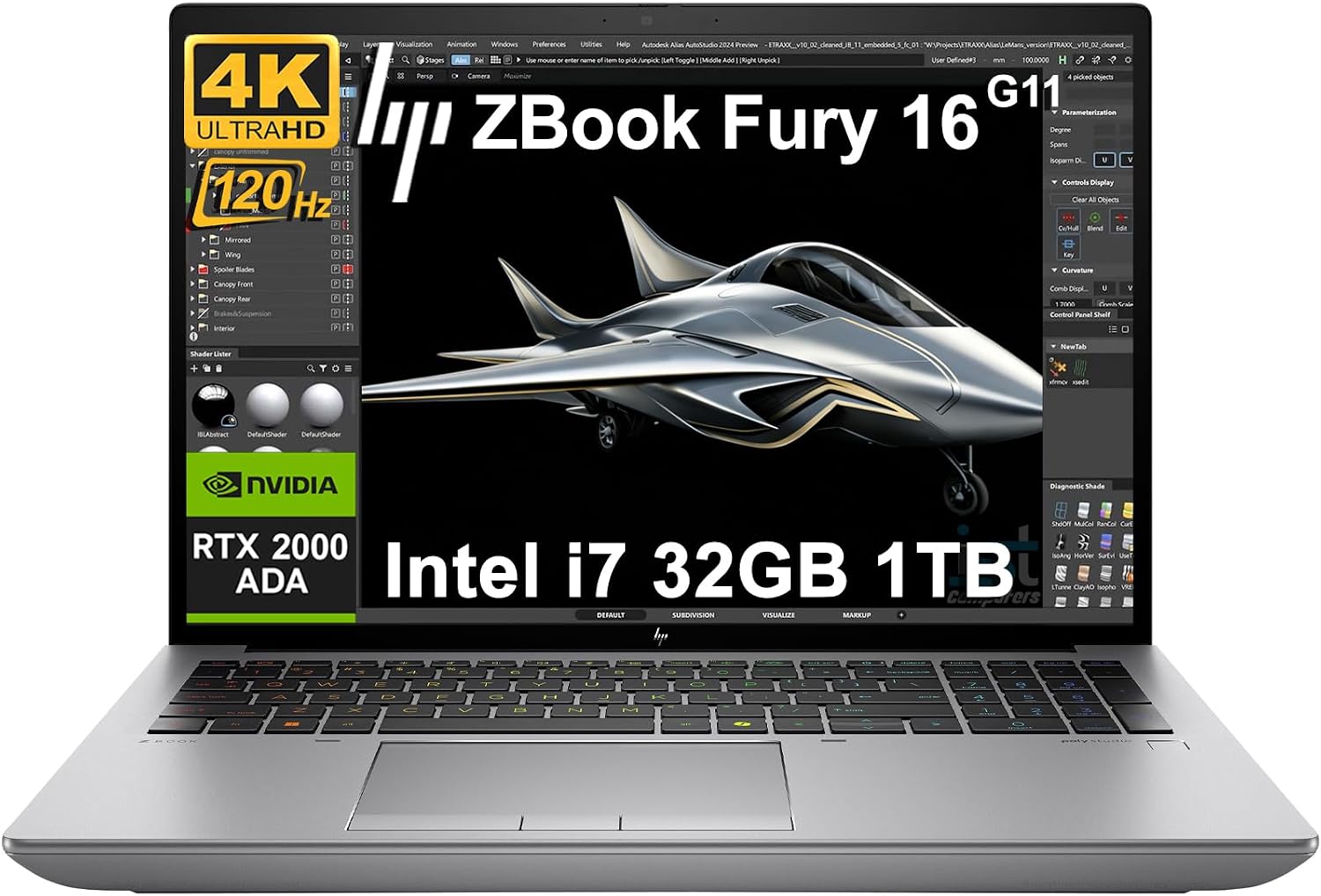 Amazon.com: HP ZBook Fury 16 G11 Mobile Workstation Laptop (16" 4K UHD ...