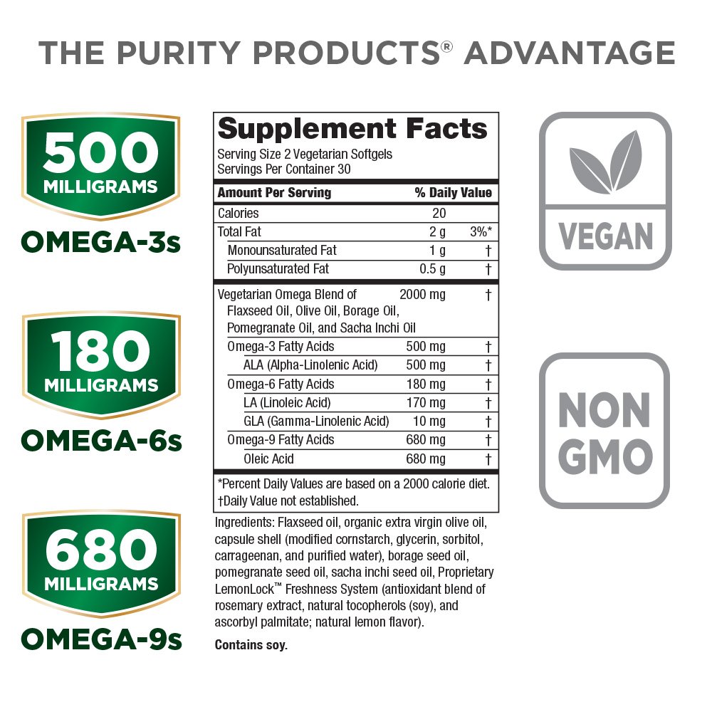 Fórmula omega vegana y vegetariana Omega 3-6-9 - Compl...B01EVITLHE ...