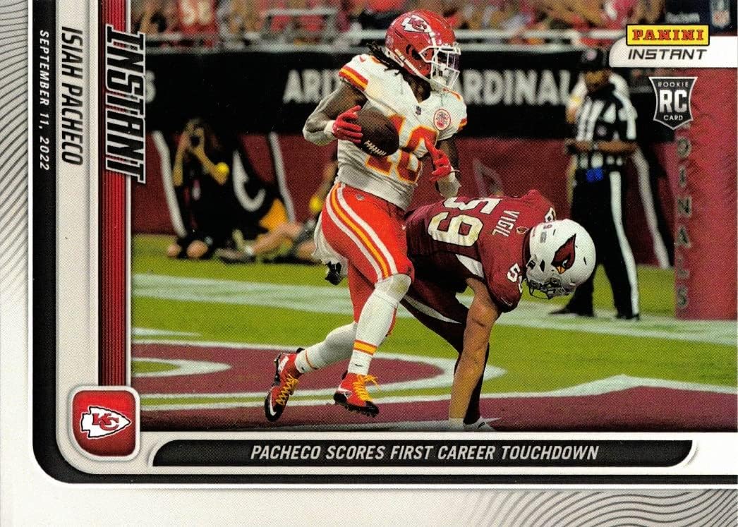 Amazon.com: 2022 Panini Instant Football #12 Isiah Pacheco Rookie Card ...