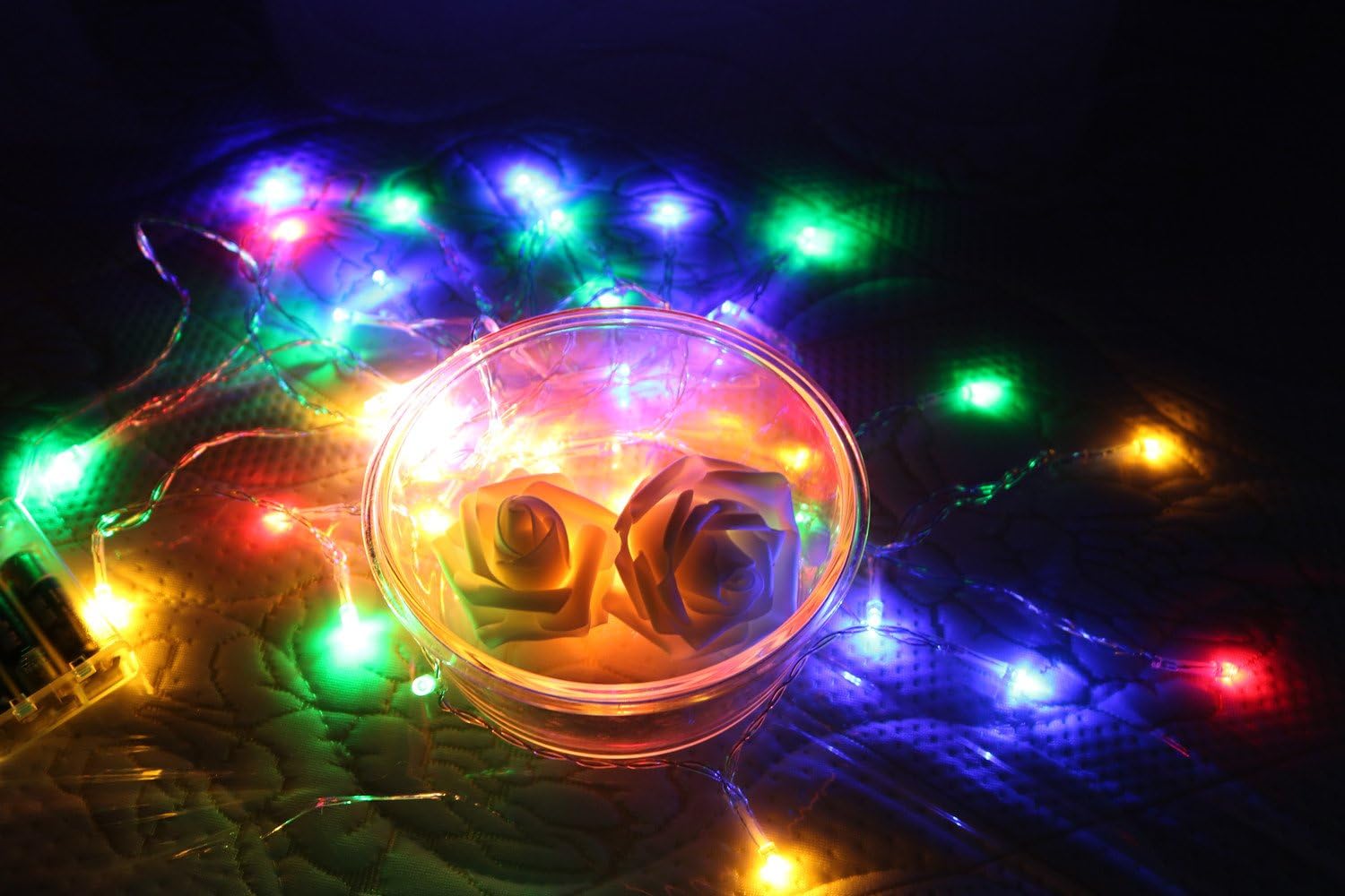 Timewanderer Colorful Led String Fairy Light AA Battery Operated Bright ...